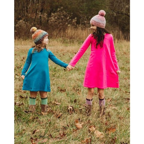 City Threads Usa-made Girls Soft Cotton Long Sleeve Baby Rib Dress ...