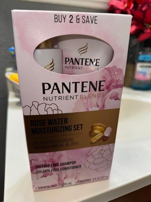 Pantene Sulfate Free Rose Water Shampoo And Conditioner Dual Pack ...