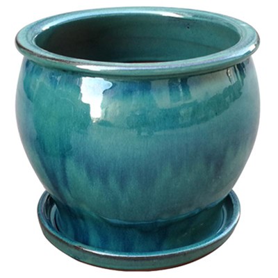 Trendspot Studio Ceramic Planter - 6.3 In. - Aqua - Case Of 2 : Target