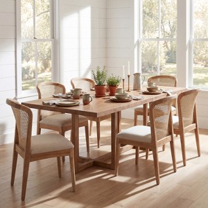 Christopher Knight Home Altheia 7 Piece Rubberwood Dining Set with ...