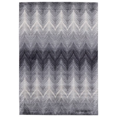 Bleecker Modern Chevron Gray/white Area Rug : Target