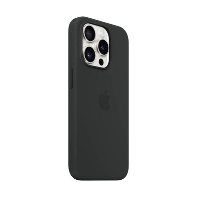 Apple Iphone 15 Pro Max Silicone Case With Magsafe - Black : Target