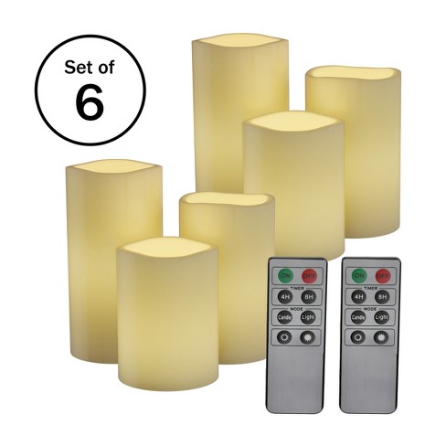 Flameless Led Candles – 6-piece Remote Controlled Flameless Candle Set ...