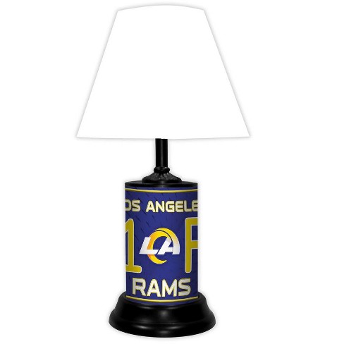 Nfl 18-inch Desk/table Lamp With Shade, #1 Fan With Team Logo, Los ...