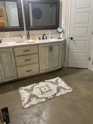 Better Trends Medallion Bath Rug, 100% Cotton, 2 Piece Set (17" X 24 ...