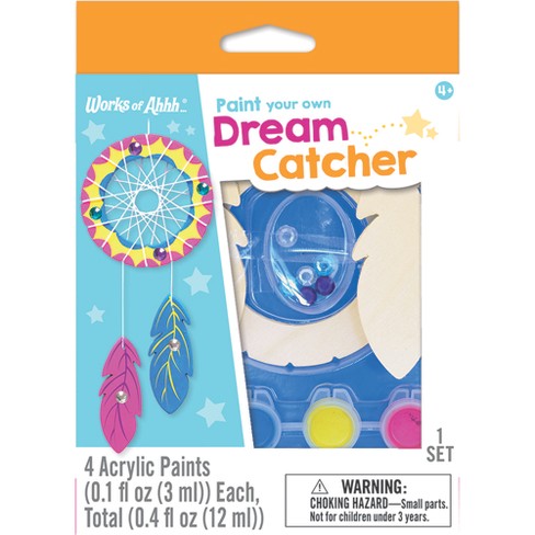 Works Of Ahhh Mini Craft Sets - Dream Catcher Build & Paint Set. : Target