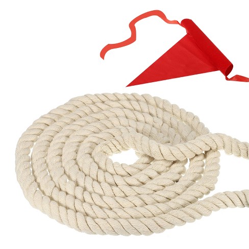 Unique Bargains Natural Thick Cotton Twisted Tug Of War Rope 1 Pc : Target