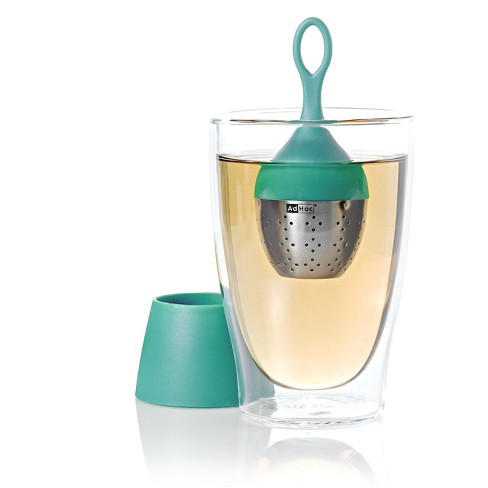 Adhoc Floatea Floating Tea Infuser With Stand, Turquoise : Target