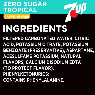 7UP Tropical Zero Sugar Soda - 12pk/12 fl oz Cans Nepal | Ubuy