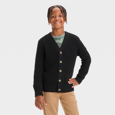 Boys' Solid V-neck Cardigan - Cat & Jack™ : Target