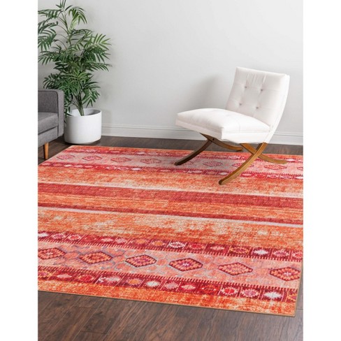 Unique Loom 7' 6 X 7' 6 Verona Timeless Rust Red Square Area Rug : Target