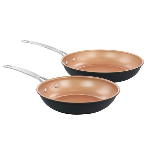 Gibson Home Chestnut 2 Piece Nonstick Carbon Steel Frying Pan Set In ...