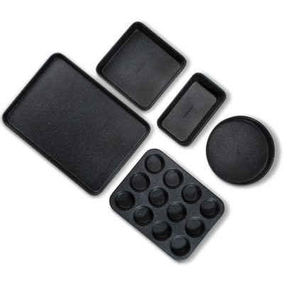 Granitestone 5 Piece Nonstick Bakeware Set - Black : Target