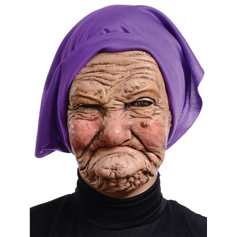 Seasonal Visions Womens Adult Grandma Costume Mask - - Purple : Target