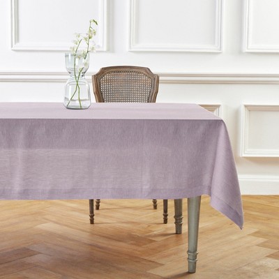 Solino Home Linen Tablecloth Chambray Lavender 60 X 120 Inches | Athena ...