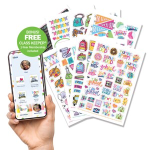 Denise Albright Girl Power School Stickers 824ct 16 sheets + Free Class ...