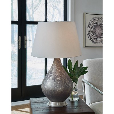 Signature Design By Ashley Taylow Table Lamp Gray/gold: Contemporary ...