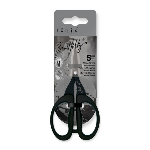 Tim Holtz Small Scissors - 5 Inch Mini Snips With Micro Serrated Blade ...