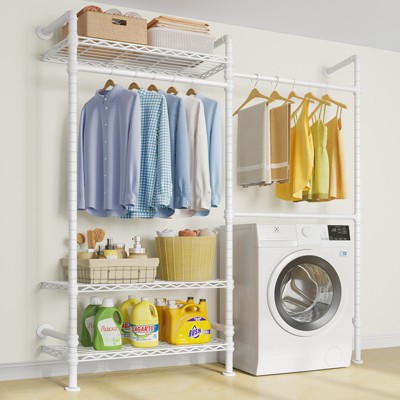 Timate F2i Wall Mounted Clothes Drying Rack, Expandable Laundry Drying ...