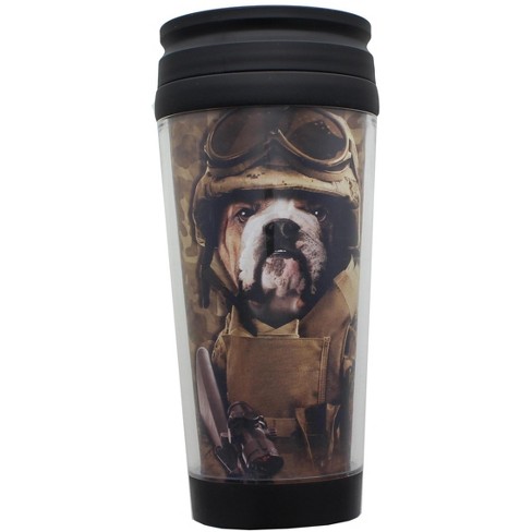 Just Funky Combat Sam 16oz Plastic Travel Mug : Target