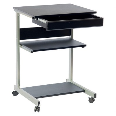 Rolling Laptop Cart With Storage Black - Techni Mobili : Target