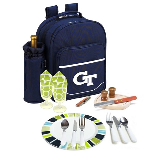 Ncaa Georgia Tech Yellow Jackets Two Person Picnic Backpack With Soft ...