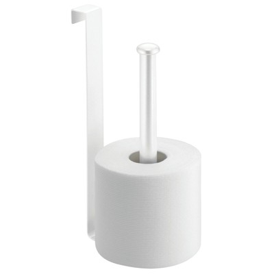 Mdesign Free Standing Toilet Tissue Paper Dispenser Stand With Storage ...