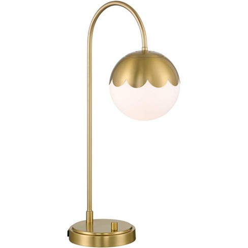 360 Lighting Kelowna 25" High Modern Desk Lamp Usb Port Ac Power Outlet ...