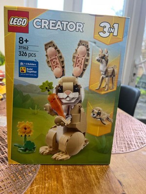 Lego Creator 3 In 1 Cute Bunny Building Toy With 3 Build Options, Bunny ...