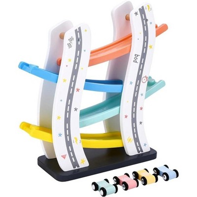 Wooden Train Track 52 Piece Set - 18 Feet Of Track Expansion And 5 ...