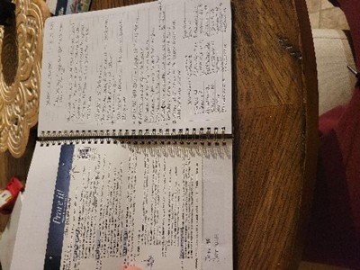 College Ruled 1 Subject Spiral Notebook Navy - Church Notes : Target