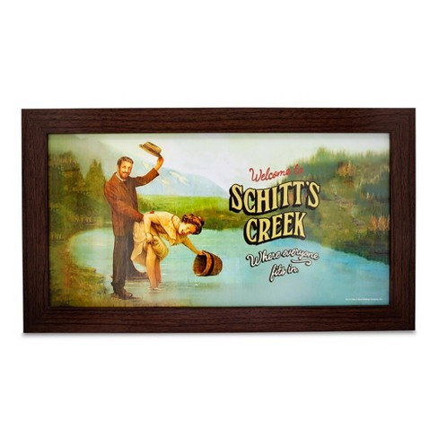 Silver Buffalo Schitt's Creek Welcome Sign Replica Framed Mdf Hanging ...