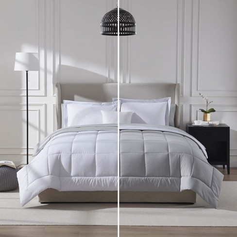 Nestl Bed In A Bag Reversible, 7 Piece Cal King Bedding Set - White ...