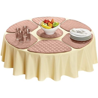 Kovot Round Table Placemat And Centerpiece Set - 7 Pc (beige) : Target