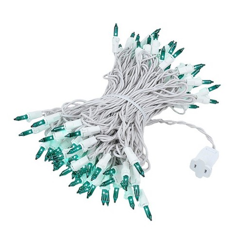 Novelty Lights Green 100 Light Incandescent Mini Christmas String ...