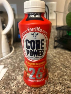 Core Power Strawberry Banana 26G Protein Shake - 14 fl oz Bottle : Target