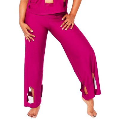 Women's Marije High Waisted Cutout Pants - Miga Swimwear -m - Magenta ...