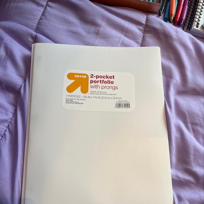2 Pocket Plastic Folder With Prongs - Up & Up™ : Target