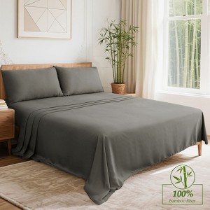 100% Viscose Bamboo Sheet Set - Silky Soft and Breathable Bedding for ...