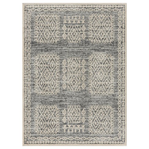 Luxe Weavers Bohemian Geometric Gray 6x9 Area Rug : Target