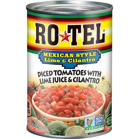 Rotel Mexican Festival Diced Tomatoes With Lime Juice & Cilantro 10oz ...