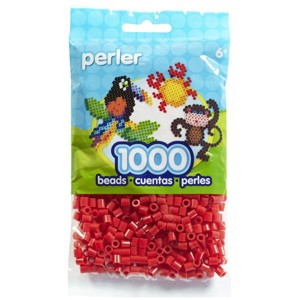 Perler Beads Fuse Beads for Crafts, 1000pcs, Red, 6.5 x 3.5 x 0.5 : Target