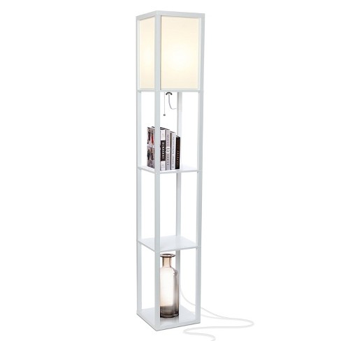 Brightech Maxwell Wood Traditional 3-shelf (includes Led Light Bulb ...