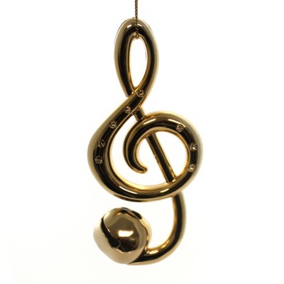 Holiday Ornaments Gold Treble Clef Note - 4.75 Inches - Music - 67077 ...