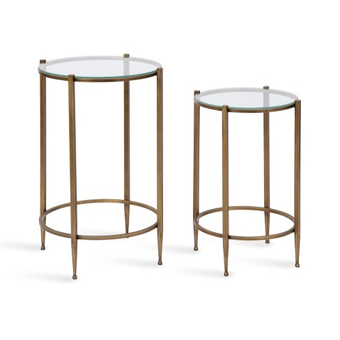 Kate And Laurel Solange Two-piece Nesting Tables : Target