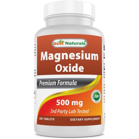 Magnesium Oxide 500 Mg 180 Tablets : Target