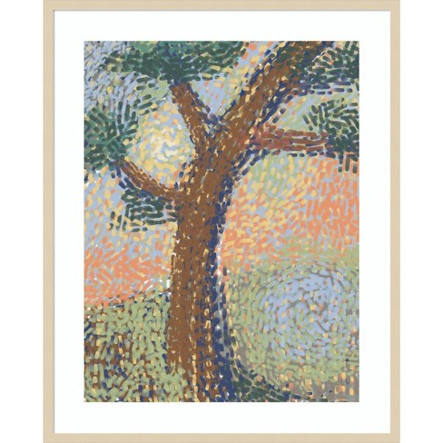 Amanti Art 33"x41" Summer Tree By Little Dean: Modern Style, Hardwood ...