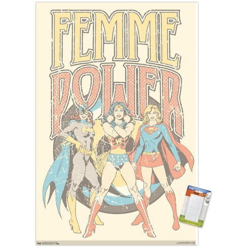 Trends International Dc Comics Women Of Dc - Femme Power Unframed Wall ...