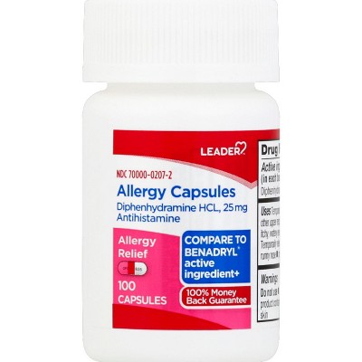Leader Allergy Relief 100 Ea : Target