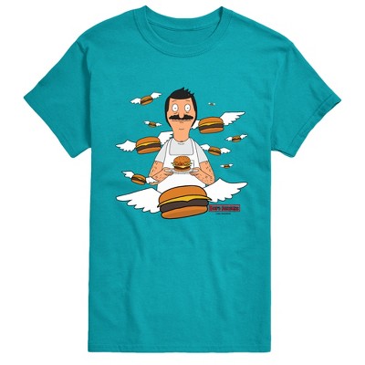 Men's - Bob's Burgers - Flying Burgers Short Sleeve Graphic T-Shirt ...